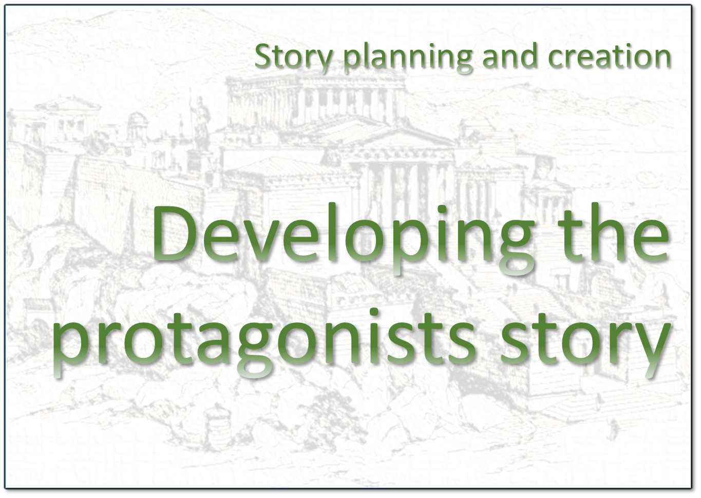 Story planning - the protagonist | Chris Andrews